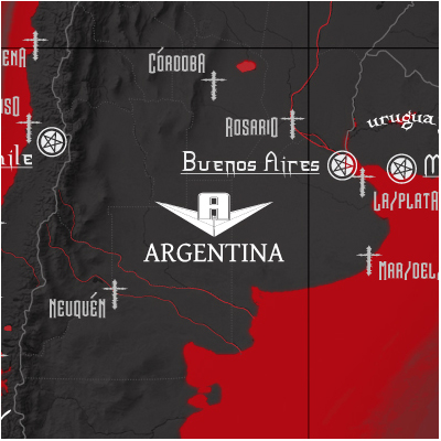 The Metal World map. • 21Maps