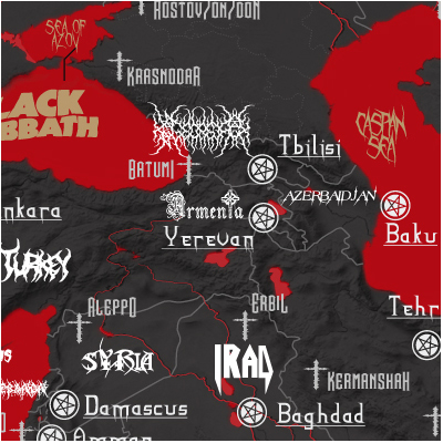 The Metal World map. • 21Maps