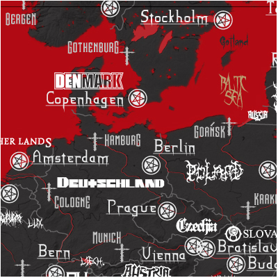 The Metal World map. • 21Maps