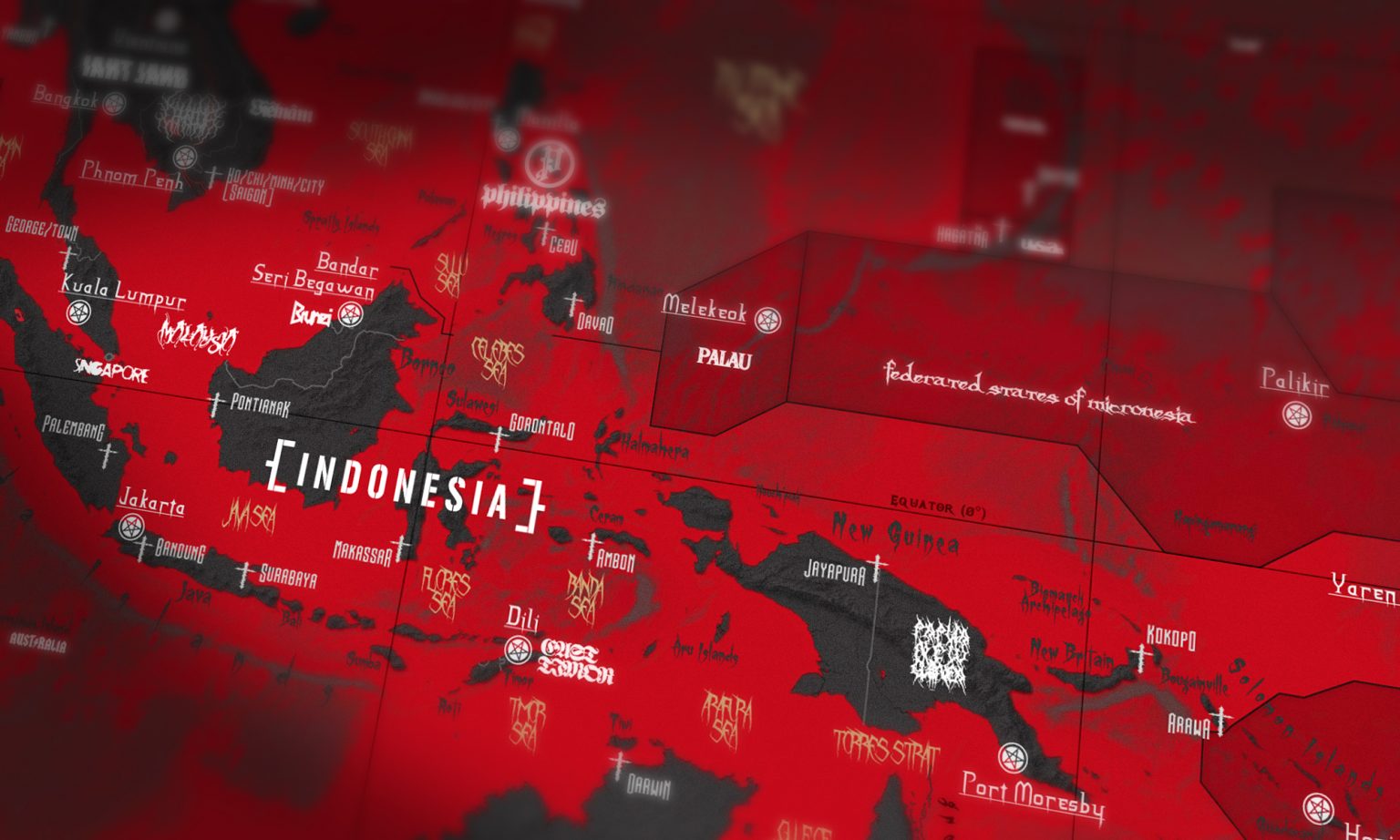 The Metal World map. • 21Maps