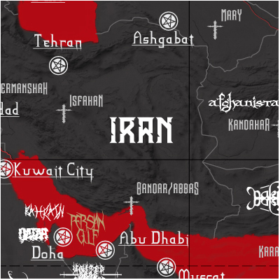 The Metal World map. • 21Maps