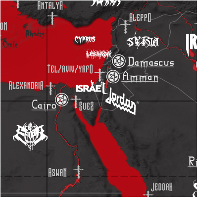 The Metal World map. • 21Maps