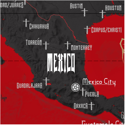 The Metal World map. • 21Maps