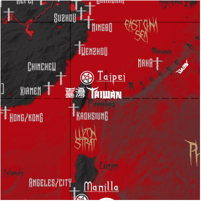 The Metal World map. • 21Maps