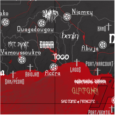 The Metal World map. • 21Maps