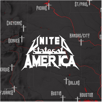 The Metal World map. • 21Maps